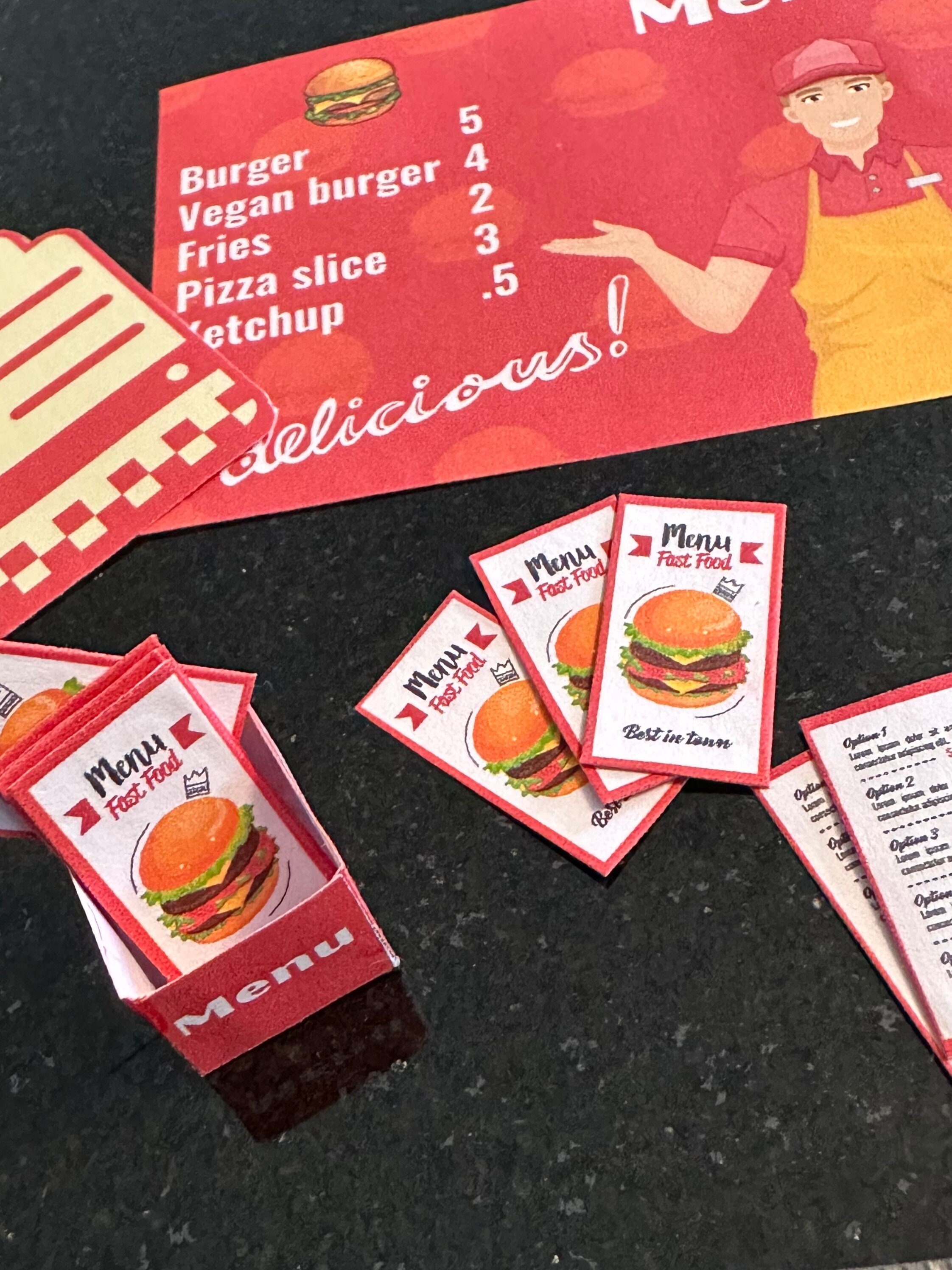 1/12 Dolls House Cafe-diner Printable Menu/posters - Etsy