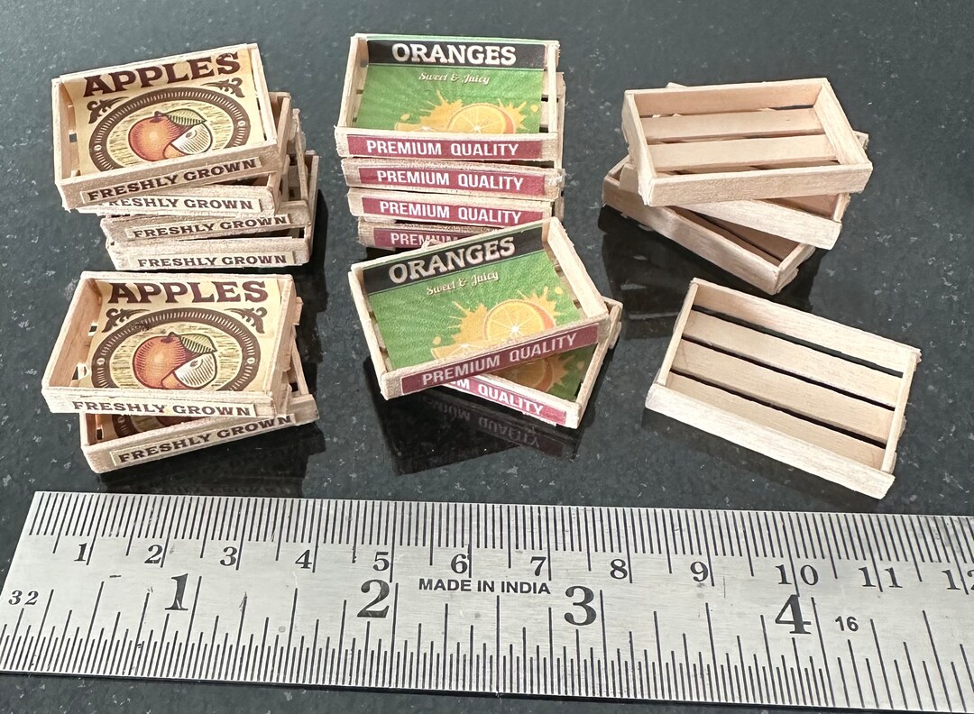 Pretty Fruit/veg Crates in 1/12 Scale - Etsy UK