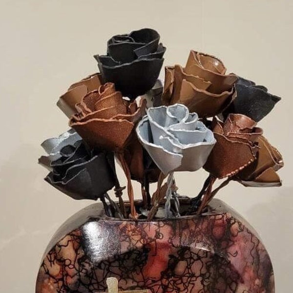 Metal Roses - Etsy