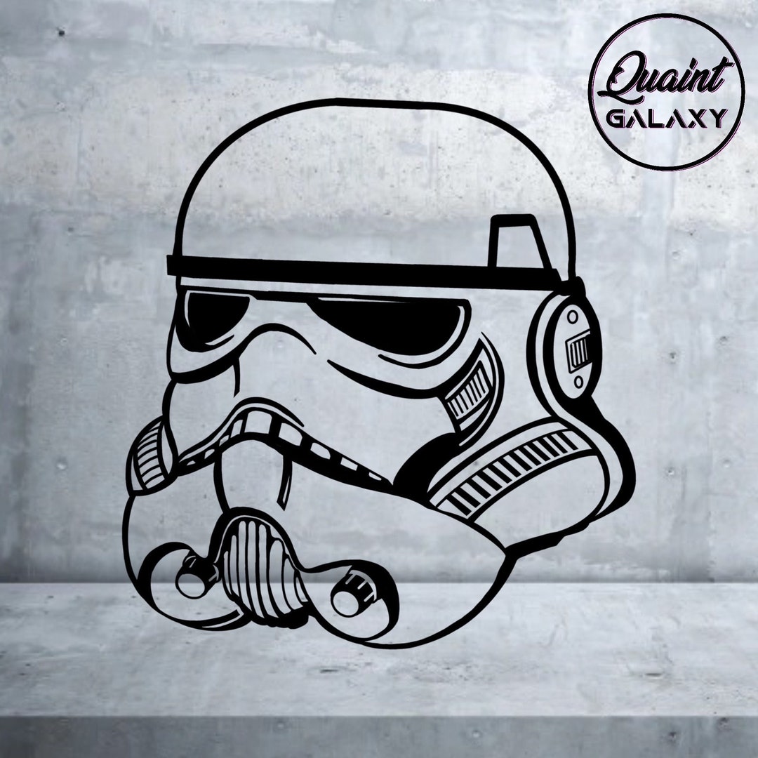 Minimalist Storm Trooper SVG – Star Wars Cricut Design (digital ...