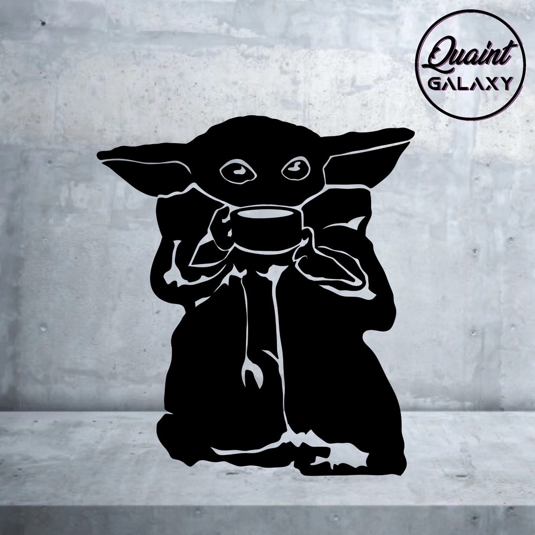 Grogu Mug SVG Digital Download Minimalist SVG PNG Star Wars Cricut ...
