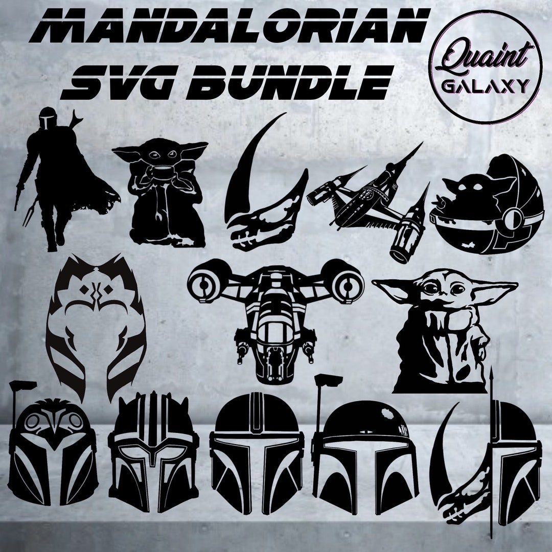 Mandalorian SVG Bundle - 13 Designs - Digital Download - SVG - Star ...