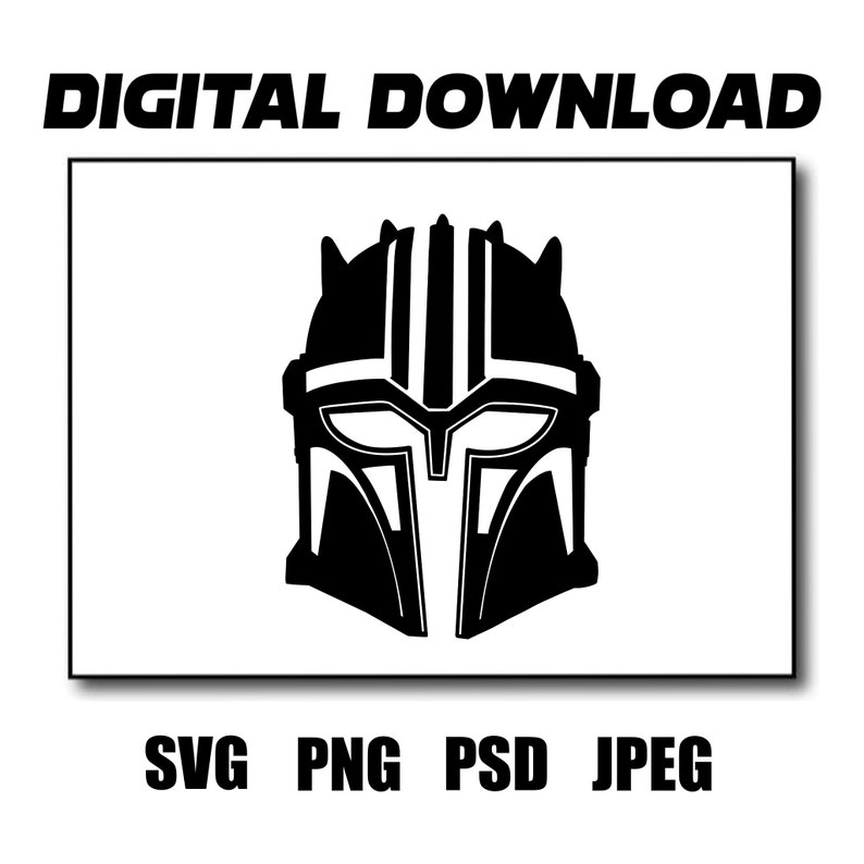 The Armorer Helmet SVG - Digital Download- SVG - PNG - Star Wars ...