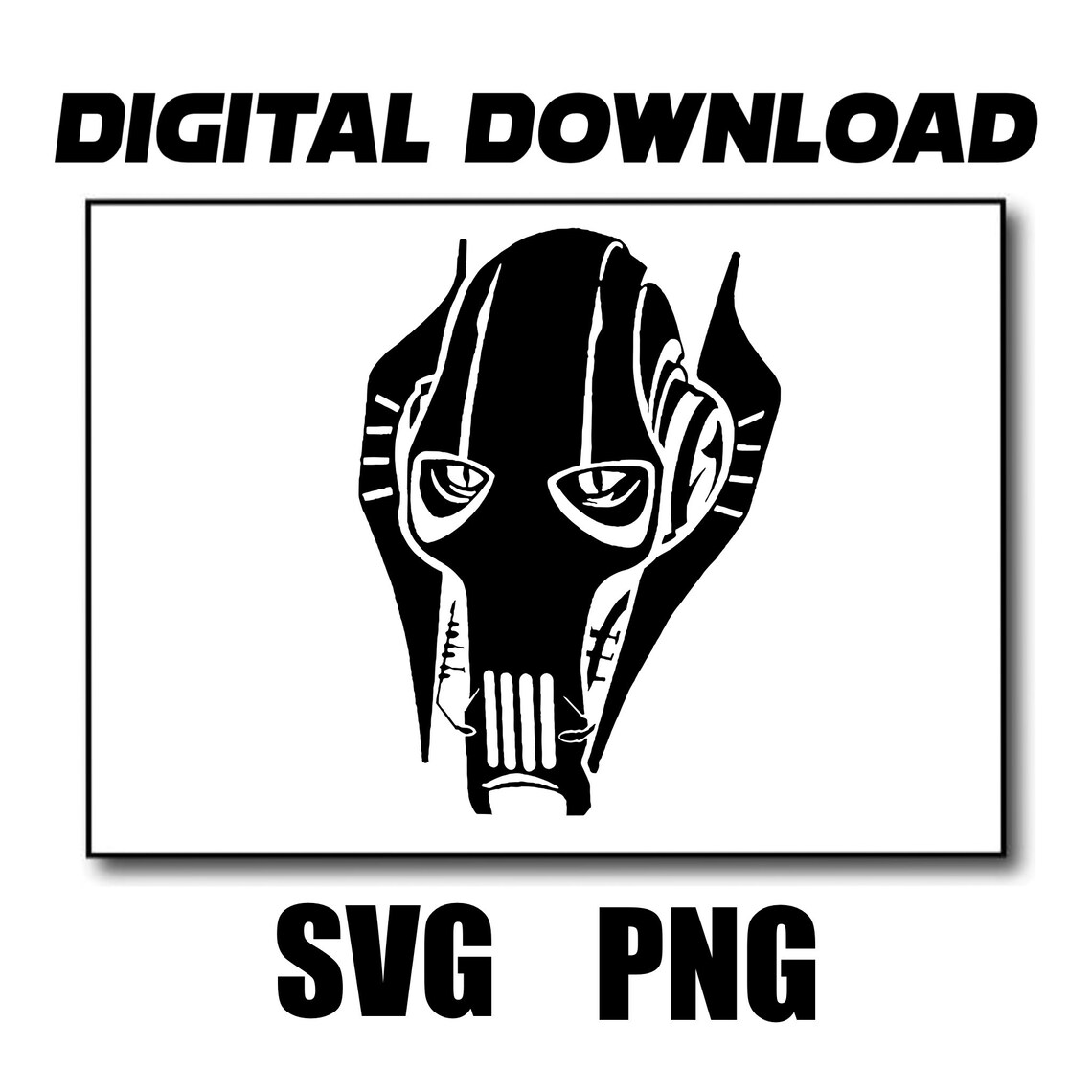 Grievous Head SVG – Separatist Droid, Clone Wars (digital Download) - Etsy
