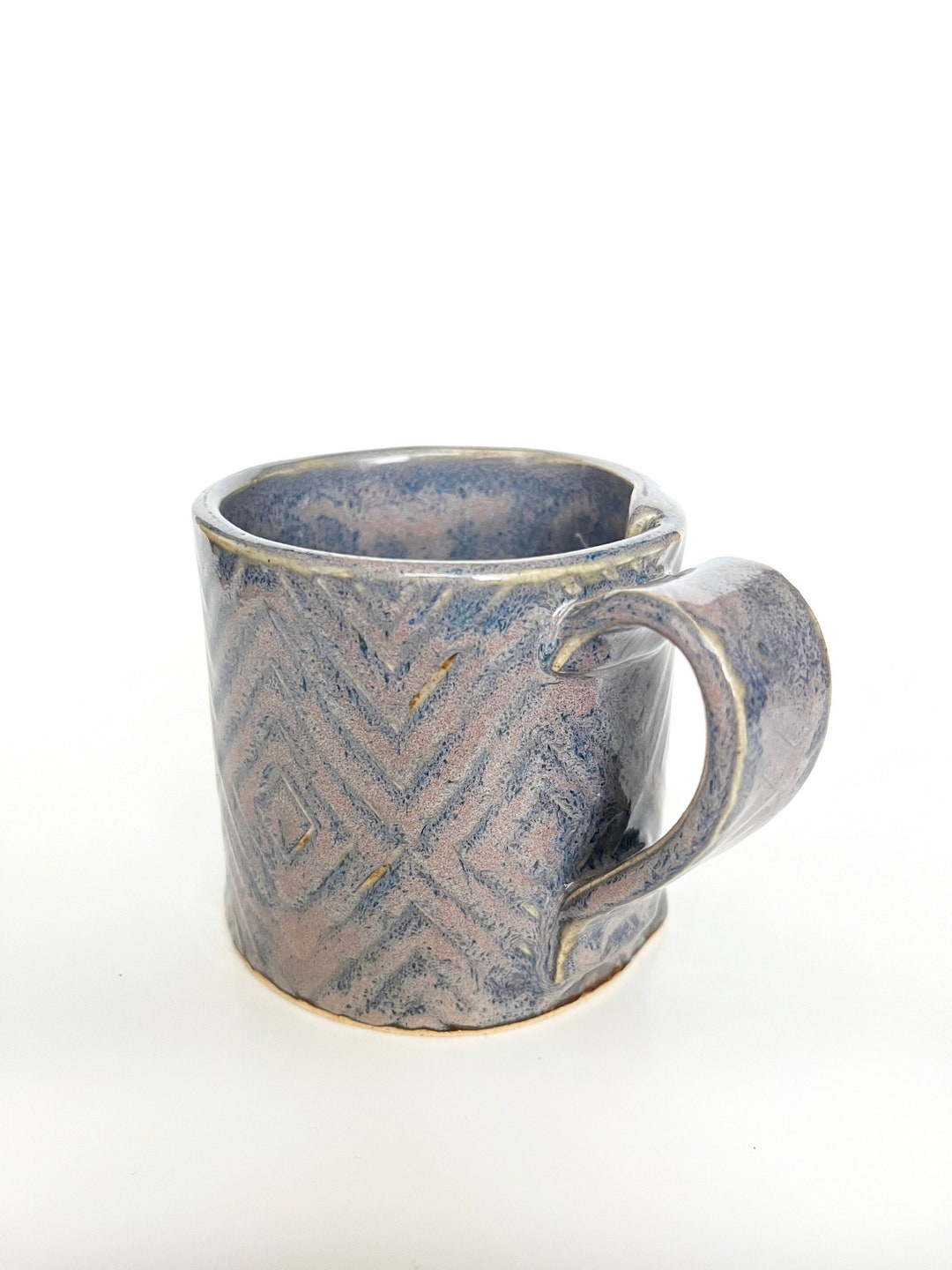 Handmade Pottery Mug Textured Pottery Mug Hand Built Pottery - Etsy