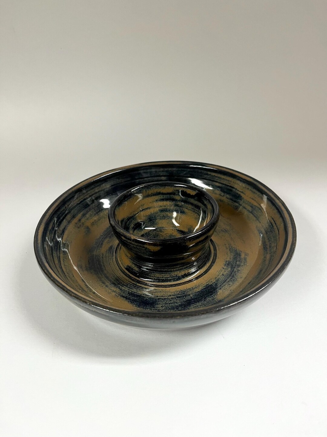 Personalized Snack Dish, Pottery Snack Dish, Snack Tray, Drippy Glaze ...