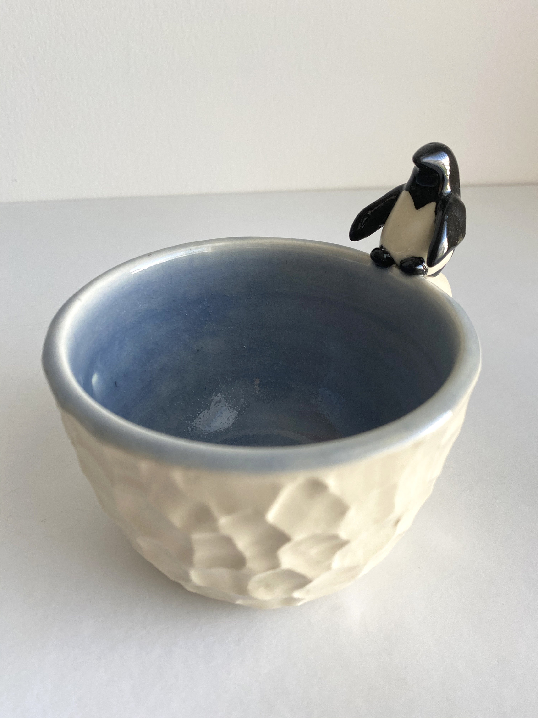 Pottery Penguin Mug Carved Penguin Mug Ice Glacier Penguin | Etsy