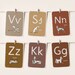 ABC Flashcards, Animal Alphabet Flash Cards Printable, Boho Alphabet ...