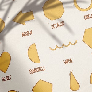 Shapes Poster for Kids, Educational Posters for Classroom Decor, Autumn ...