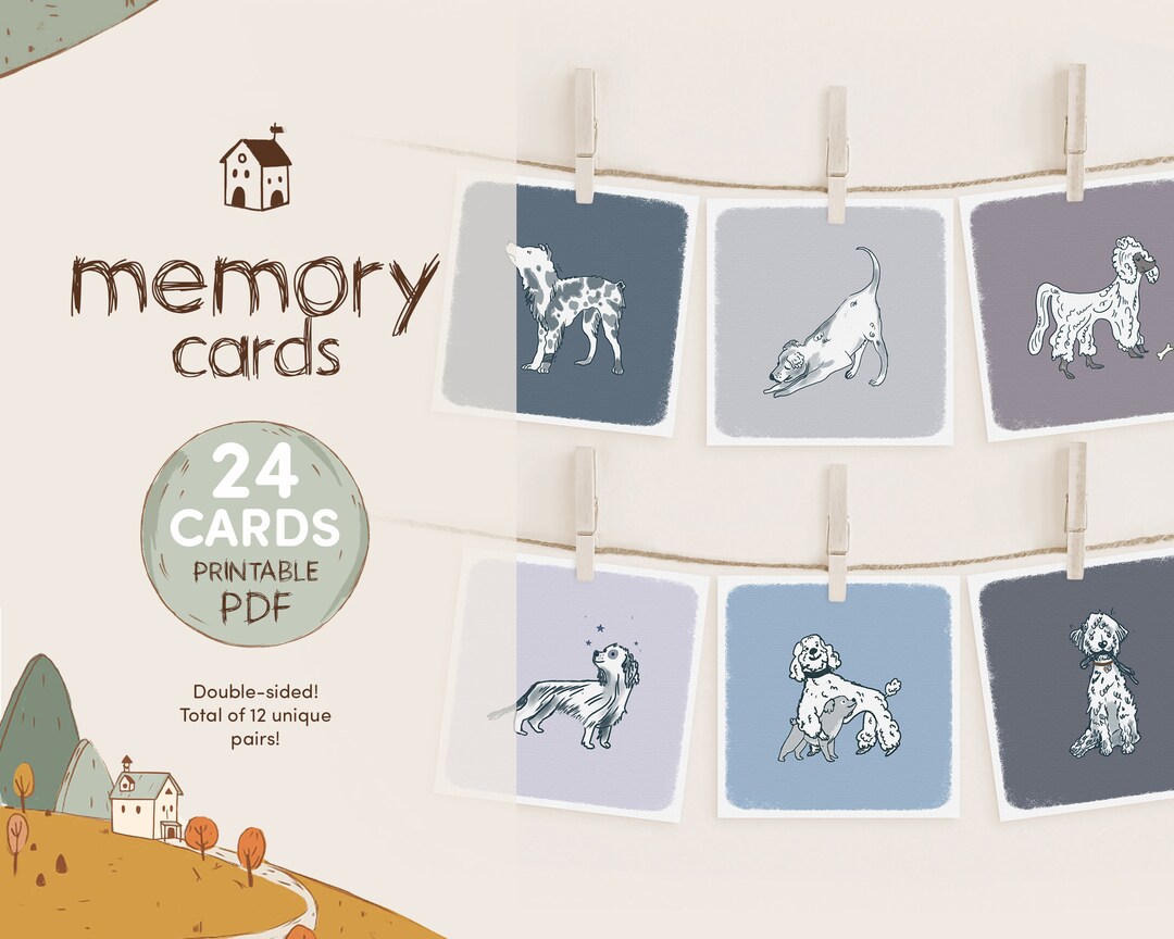 Memory Cards, Memory Game for Kids, Matching Game, Educational Toys ...