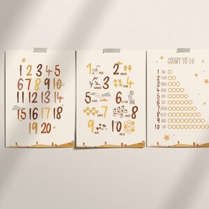 Counting Posters Bundle, Counting Kids Posters Set of 3 Classroom ...