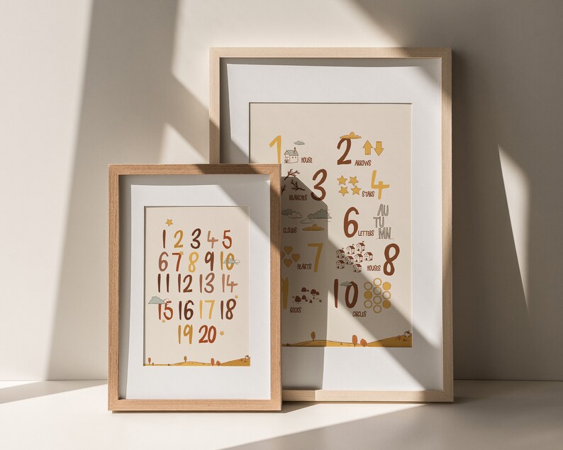 Counting Posters Bundle, Counting Kids Posters Set of 3 Classroom ...