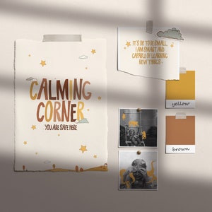 Calming Corner Poster for Kids Poster for Calming Corner - Etsy