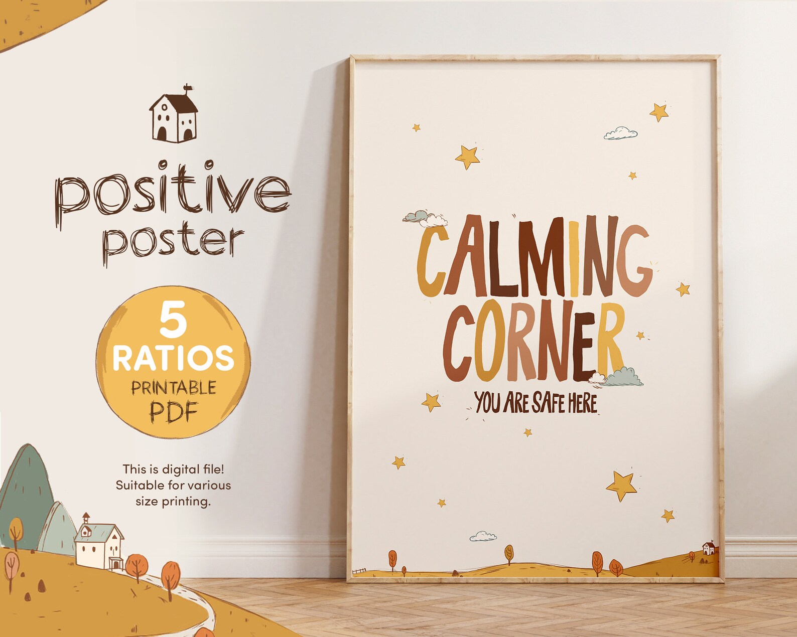 Calming Corner Poster for Kids, Poster for Calming Corner Decor - Etsy