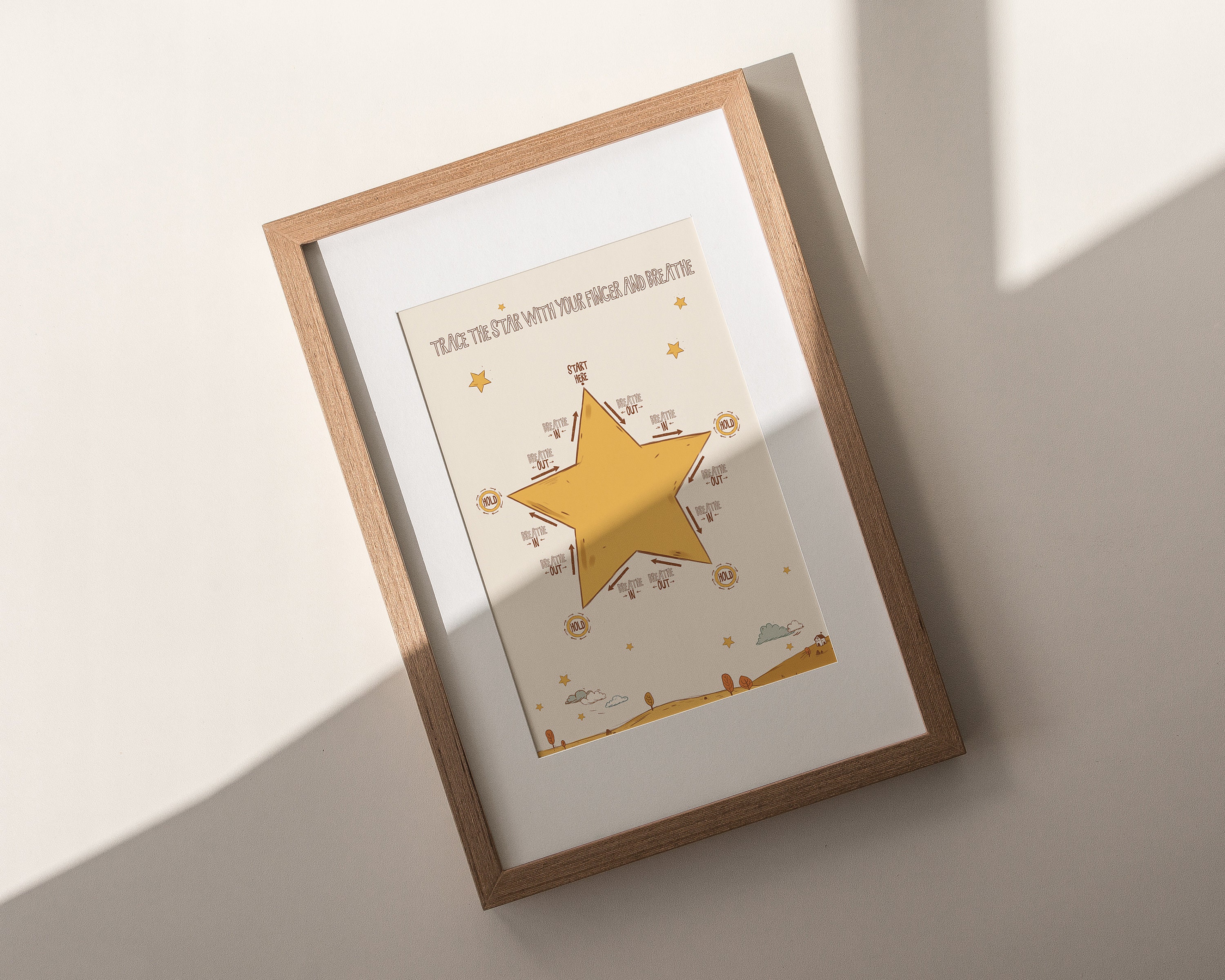 Calming Star Poster for Kids Poster for Calming Corner - Etsy