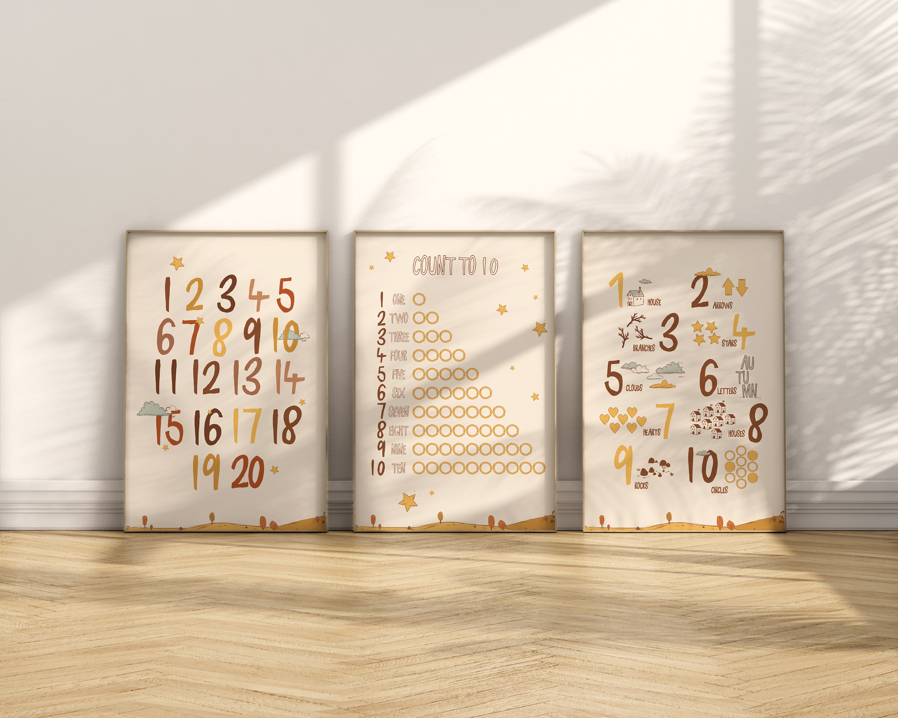 Counting Posters Bundle, Counting Kids Posters Set of 3 Classroom ...