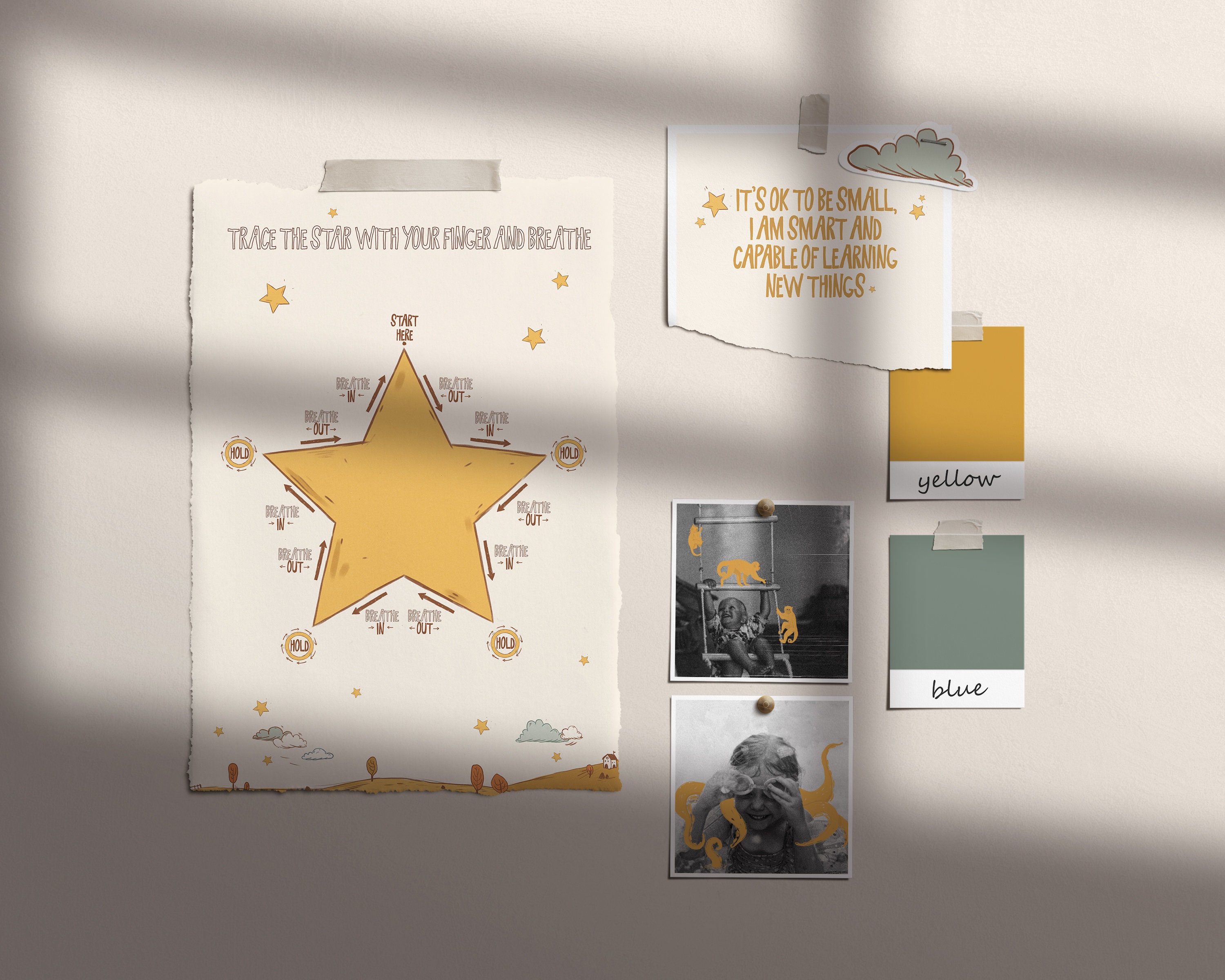 Calming Star Poster for Kids Poster for Calming Corner - Etsy