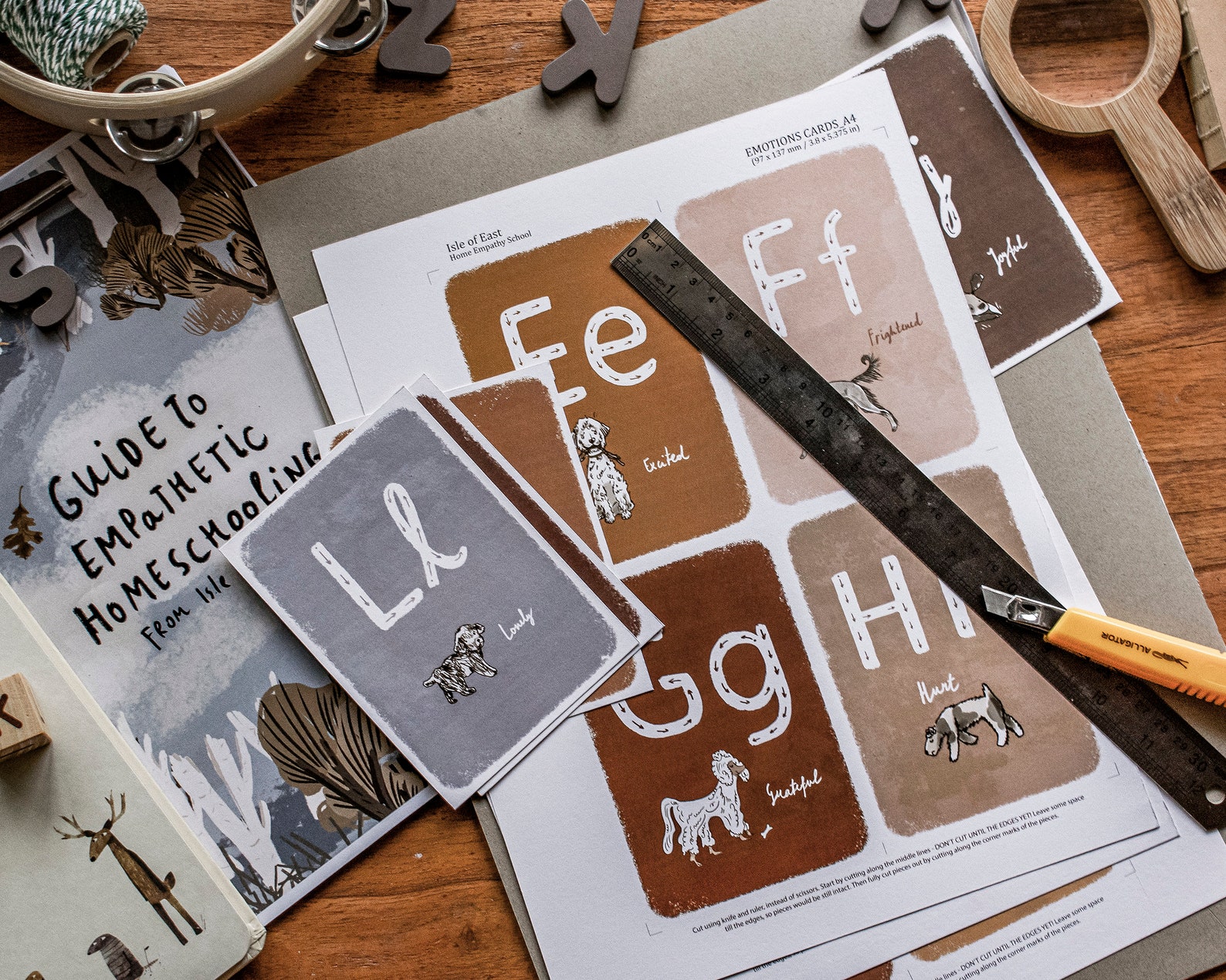 ABC Flashcards, Animal Alphabet Flash Cards Printable, Boho Alphabet ...