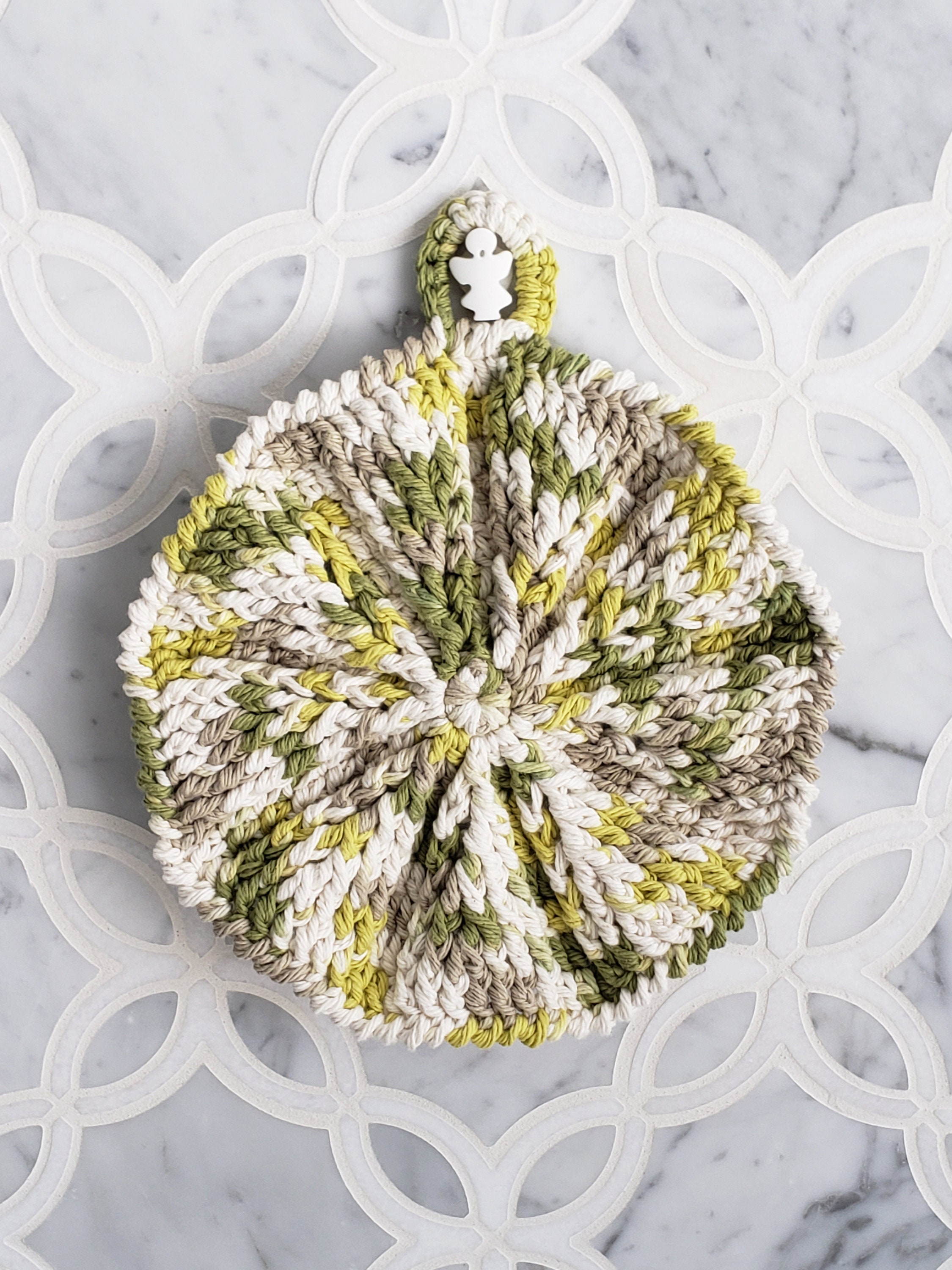 PDF Pattern: Wavy Pot Holder | Trivet | Hot Pad | Crochet Pot Holder ...