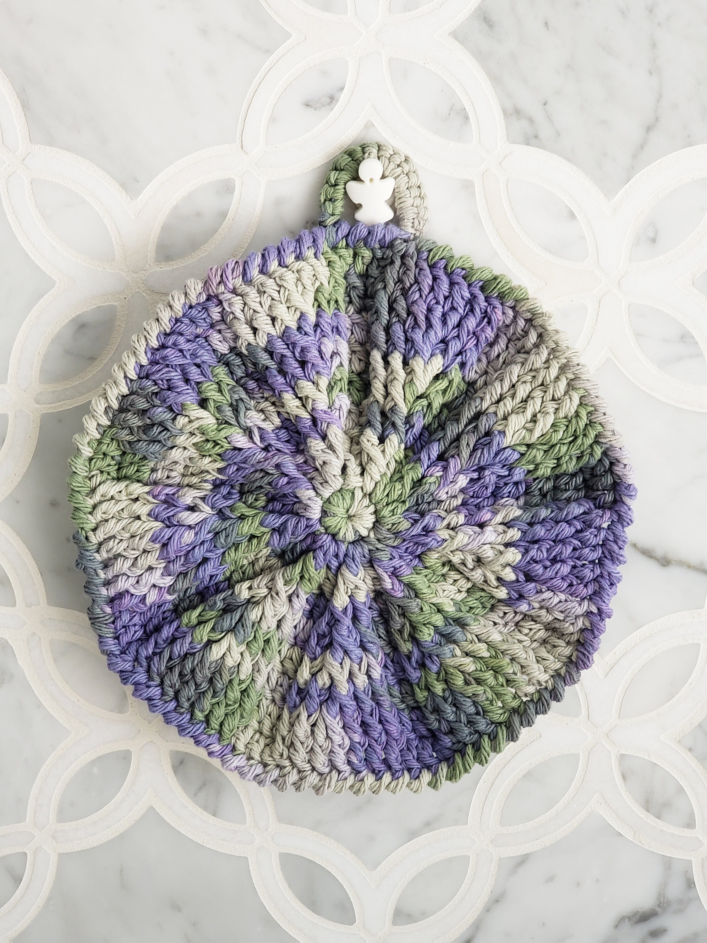 PDF Pattern: Wavy Pot Holder | Trivet | Hot Pad | Crochet Pot Holder ...