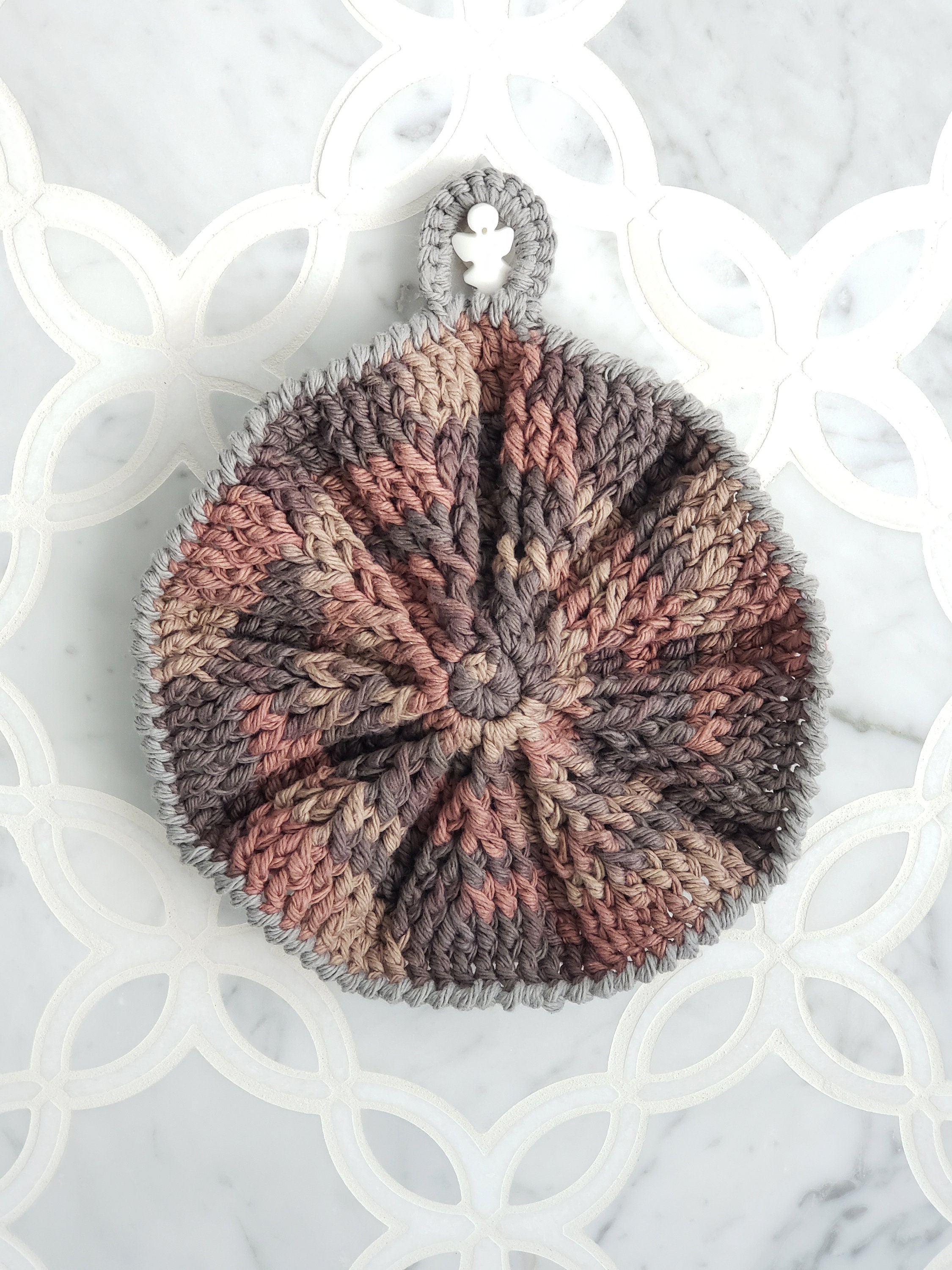 PDF Pattern: Wavy Pot Holder | Trivet | Hot Pad | Crochet Pot Holder ...