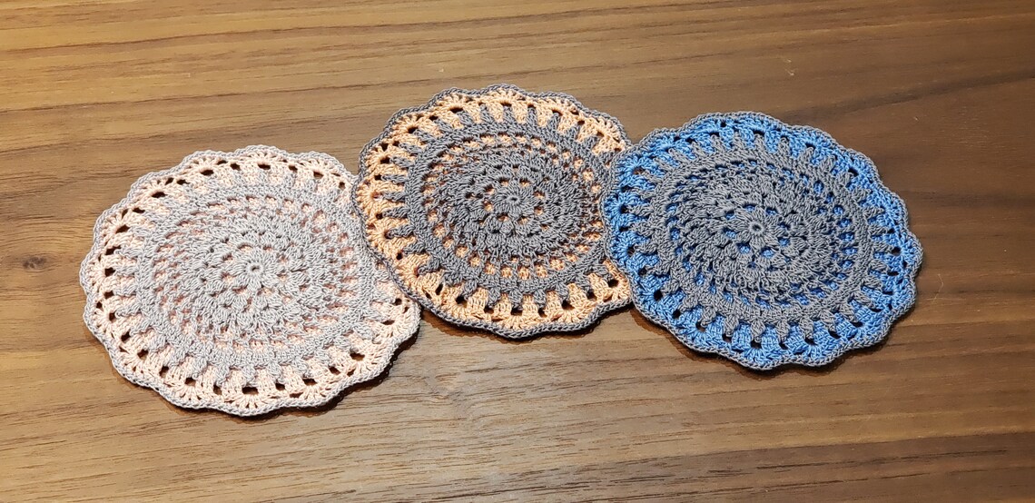 PDF Pattern: Doily Coaster Pattern | Crochet Coaster Pattern - Etsy