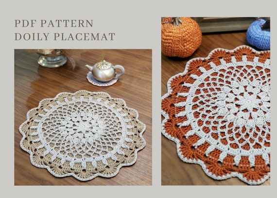 PDF Pattern: Doily Placemat Crochet Placemat Pattern - Etsy