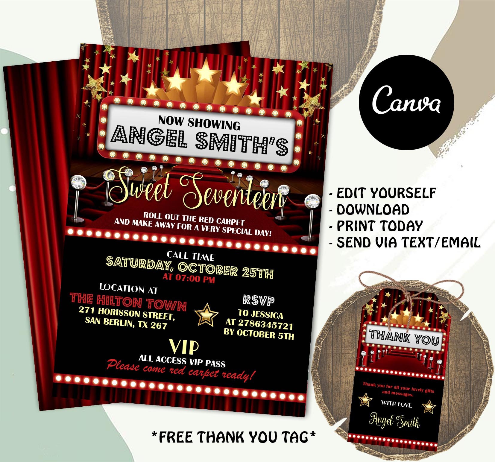 Invitaciones Caras De Celebridades Invitaciones Celebridades | Zazzle
