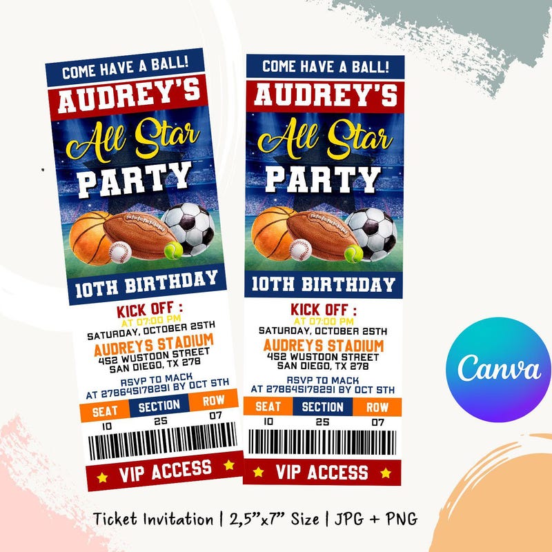 Sports Birthday - Etsy