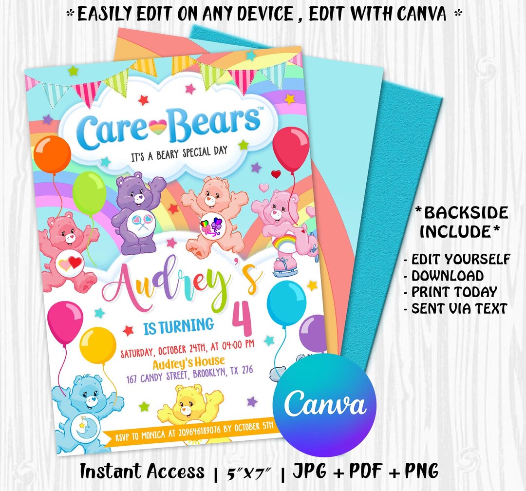 Editable Birthday Party Invitation, Birthday Invitation, Instant ...