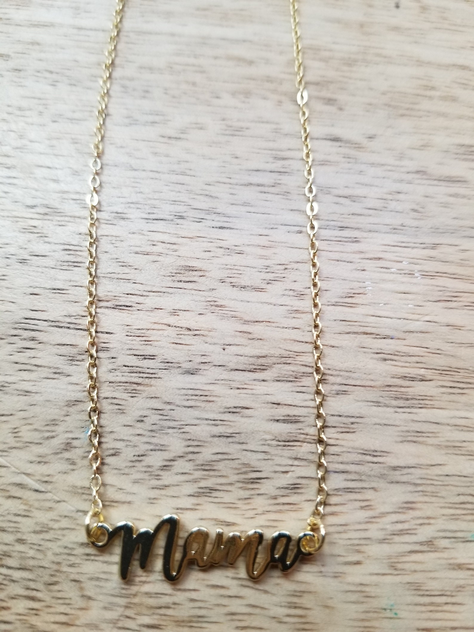 Mama Necklace in Gold - Etsy