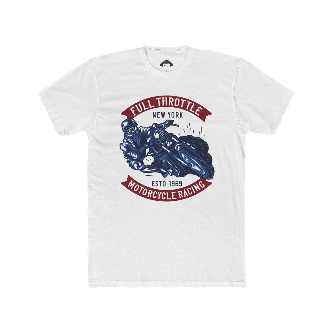 Vintage Full Throttle Motorcycle T-shirt Unisex Retro Biker Tee - Etsy