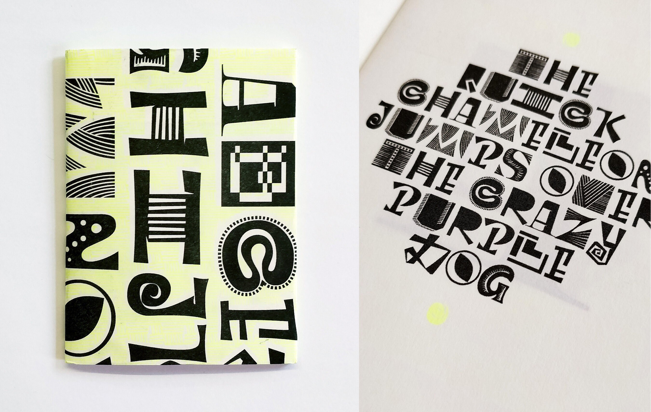 Zine + Uppercase Font + Patterns - Etsy