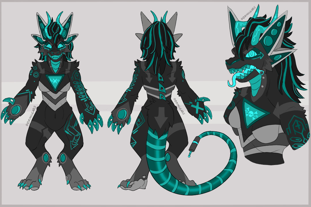 Furry Oc Adopt Ampwave / Design by Camaztoz - Etsy