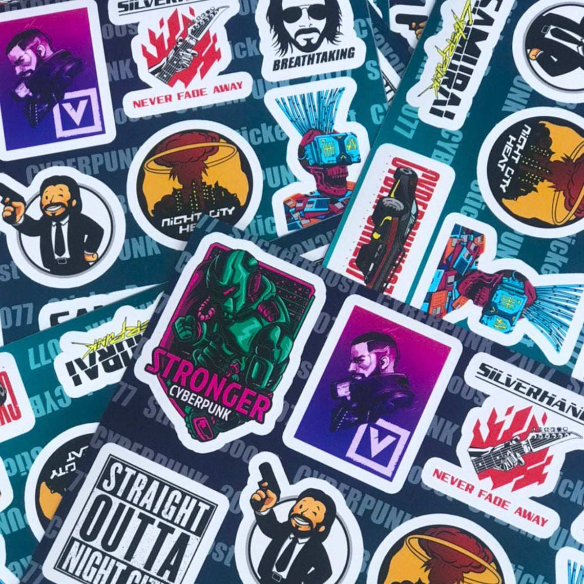 Stickerpack Cyberpunk 2077 Gadget Sticker Decals Stickers | Etsy