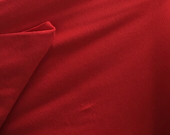 Solid Red Cotton Fabric by the Yard - Etsy