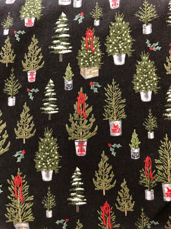 Riley Blake Farmhouse Christmas in Black c10951 | Etsy