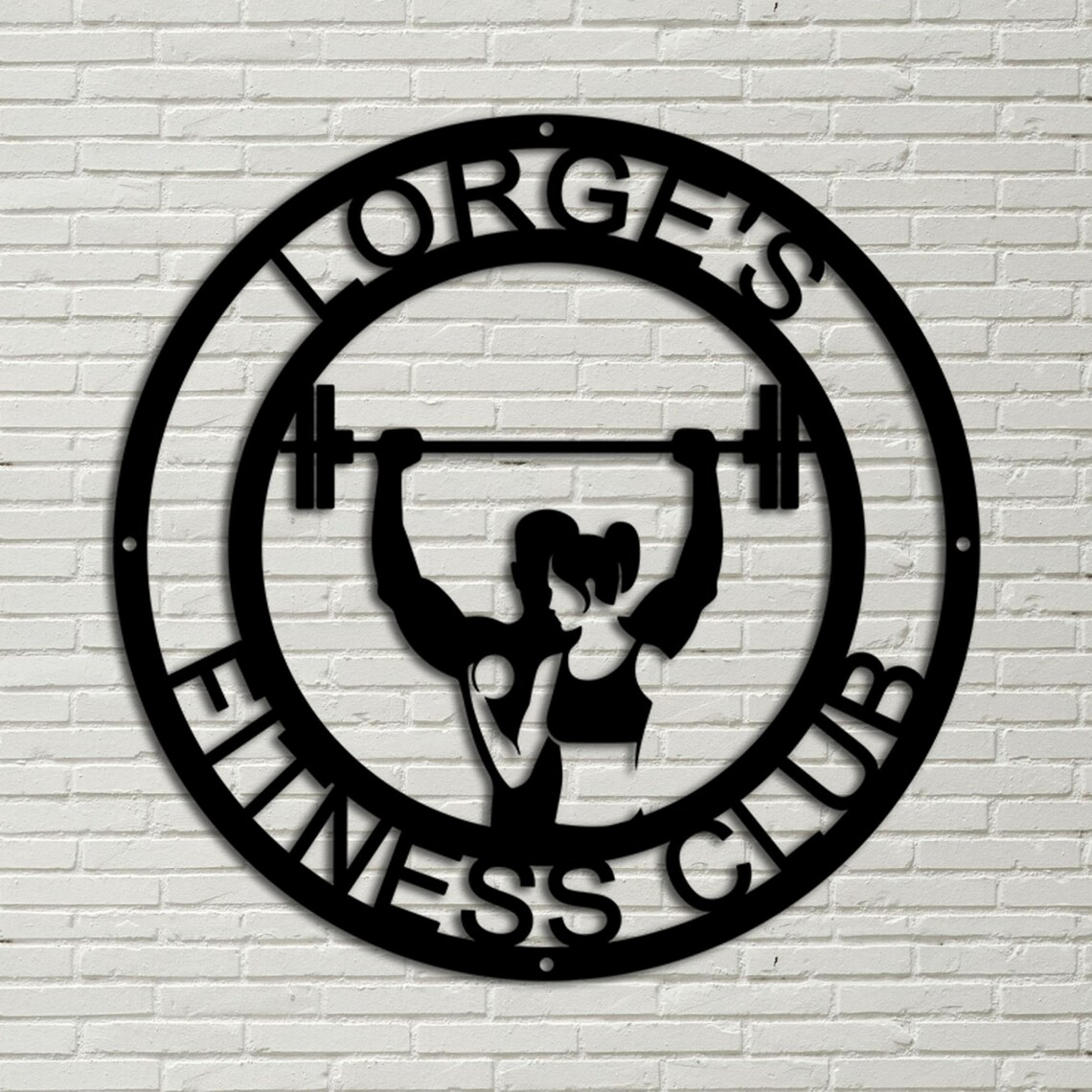 Gym Sign Personalized Home Gym Sign Custom Metal Gym Sign - Etsy