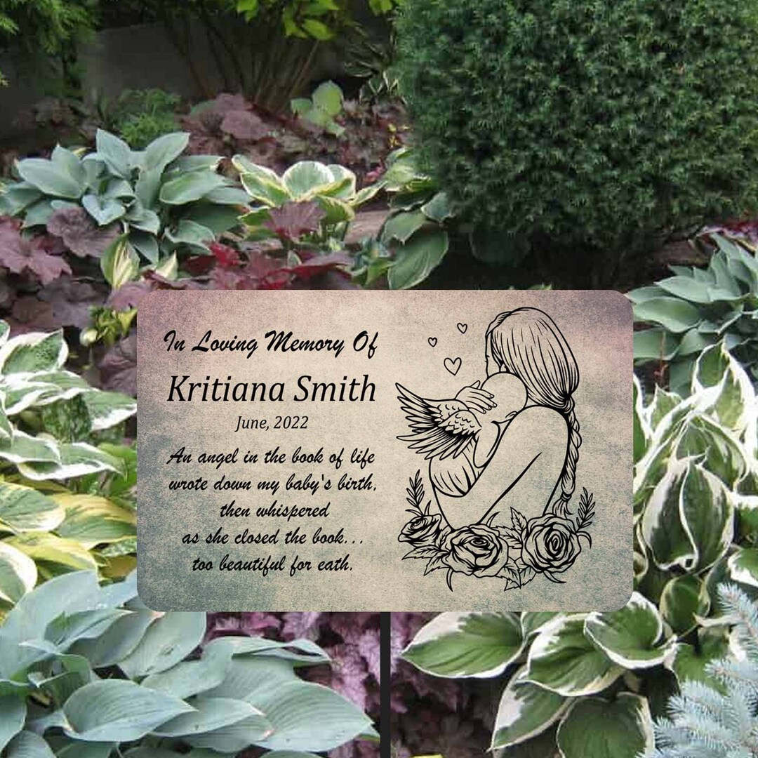 Personalised Baby - Infant - Child Memorial Plaque Stake, Baby Memorial ...