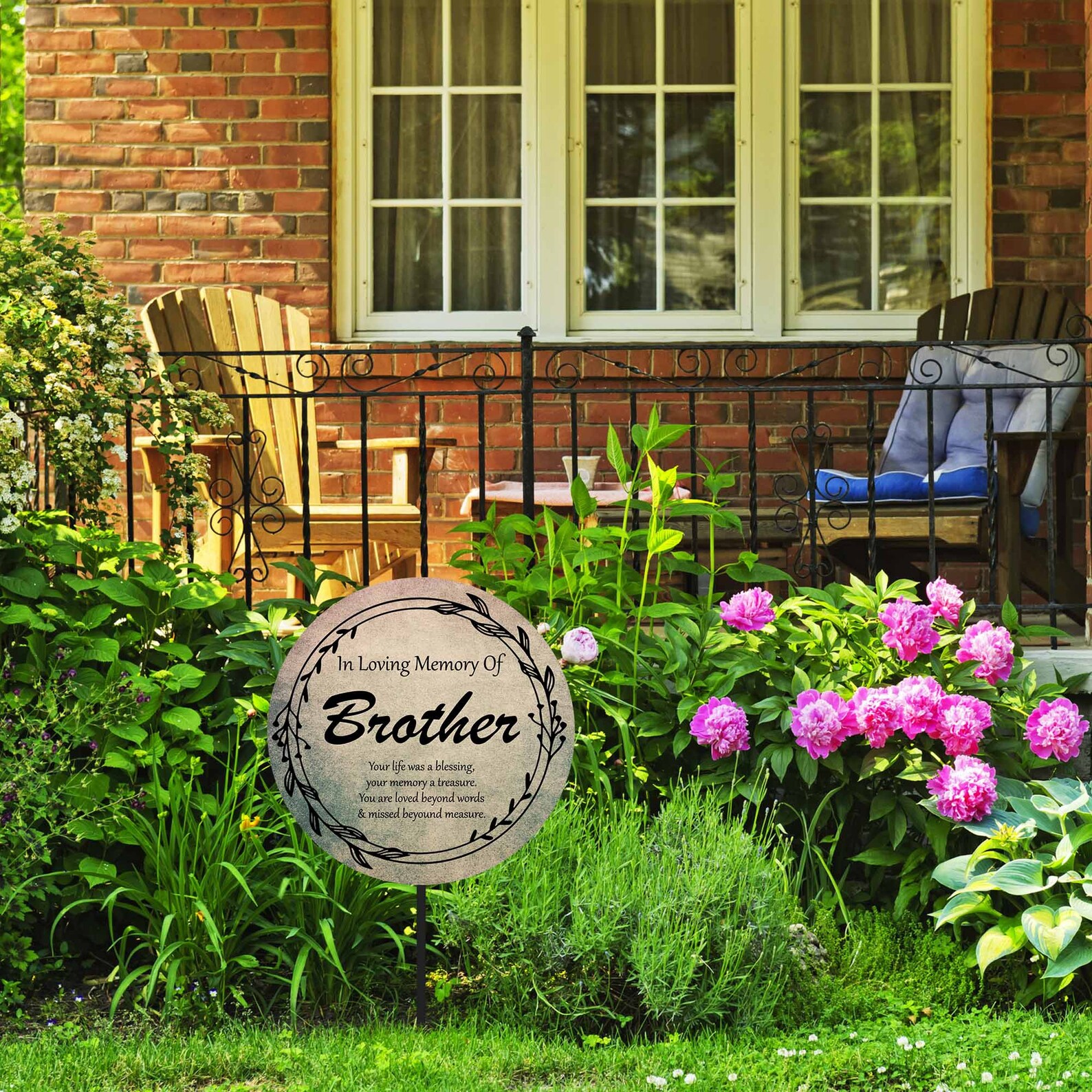 Brother Memorial Stake Plaque Outdoor Grave Marker - Etsy