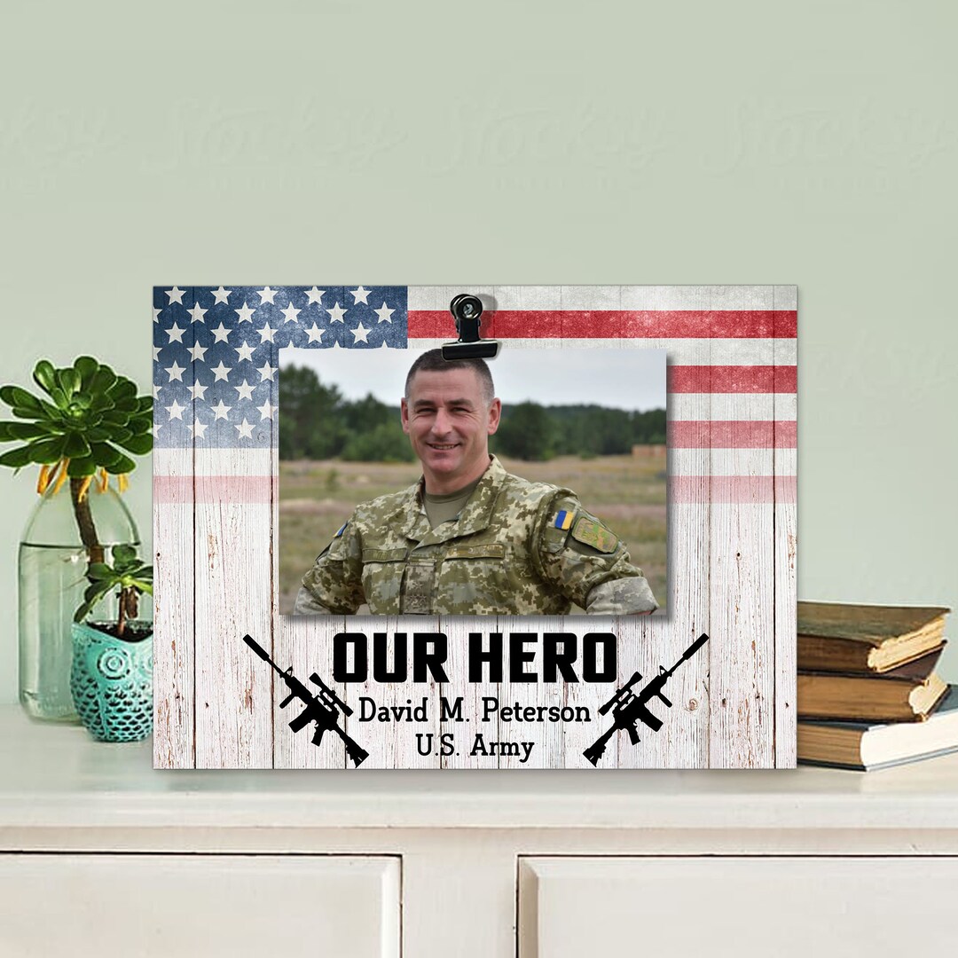 Military Army Picture Frame, Army Family, Army Wife Gift, We Love Our ...