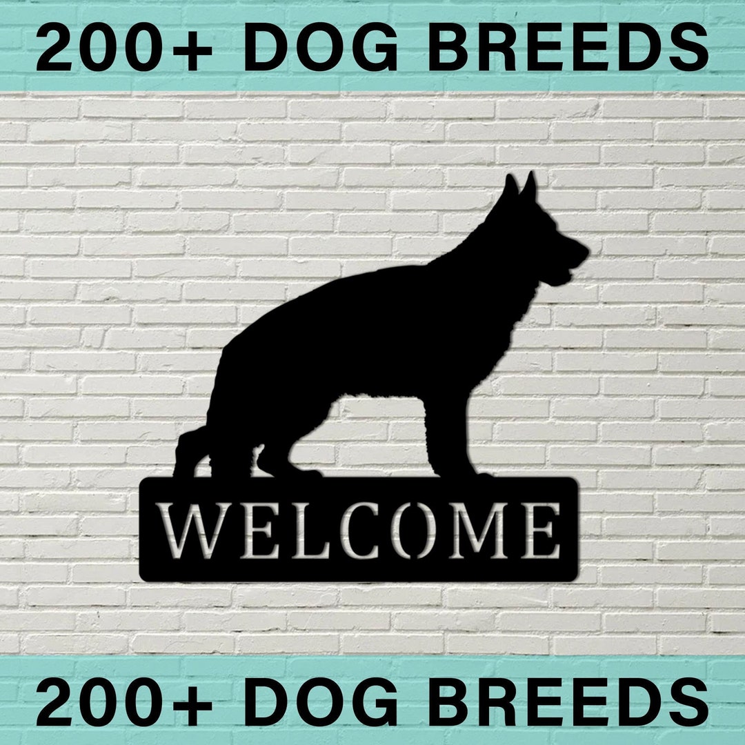 German Shepherd Sign, Dog House, Family Dog, Entrance Sign, Wall Decor ...