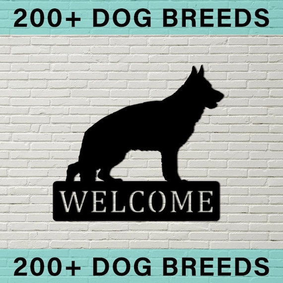 German Shepherd Sign Dog House Family Dog Entrance Sign - Etsy