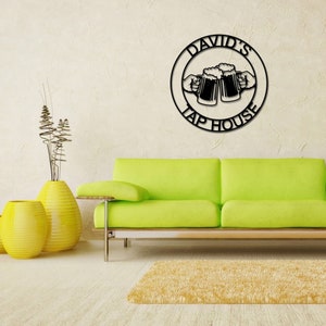 Beer Tap Sign, Personalized Bar Sign, Bar Signs, Personalized Signs ...