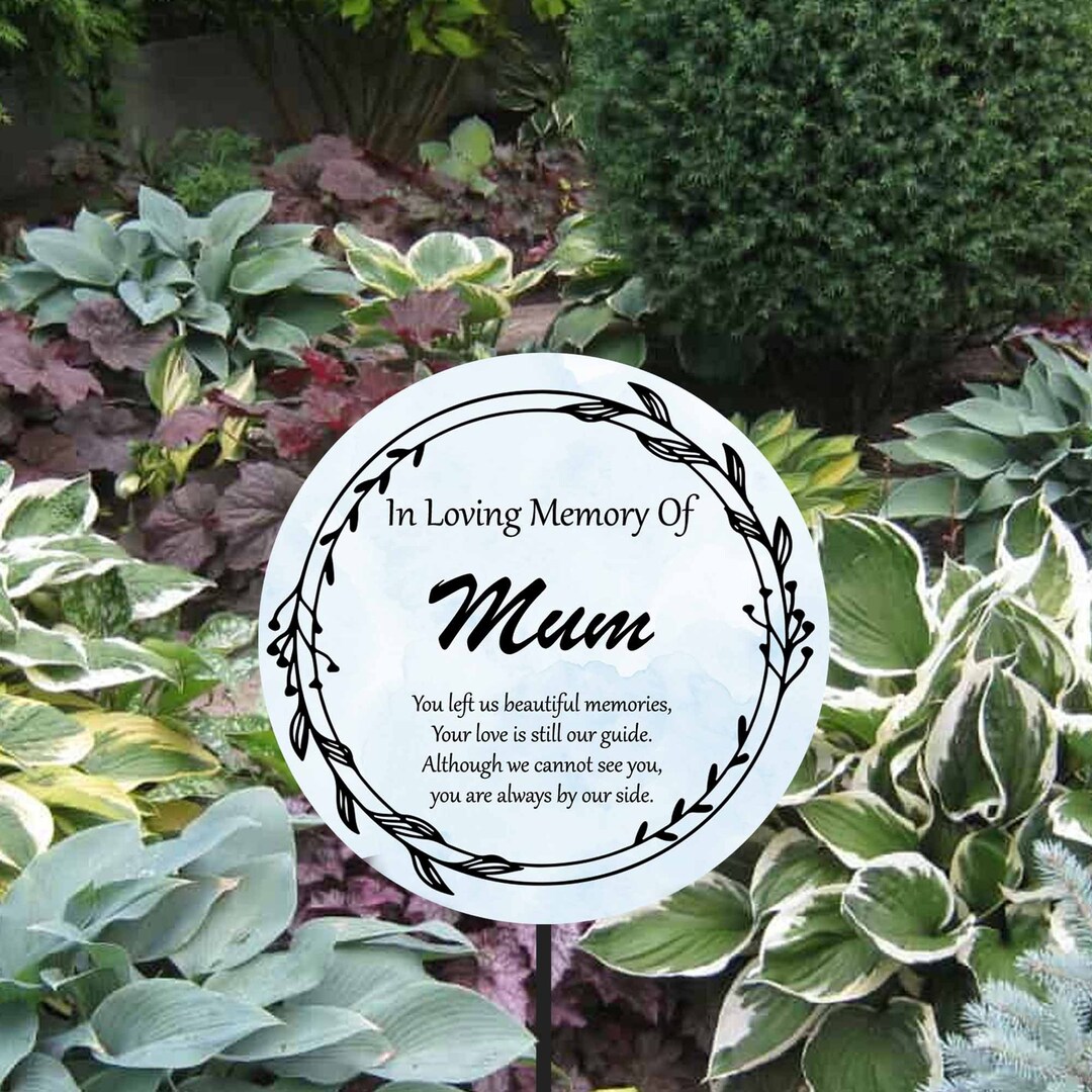 Mum Memorial - Remembrance Memorial Plaque With Stake - Outdoor ...