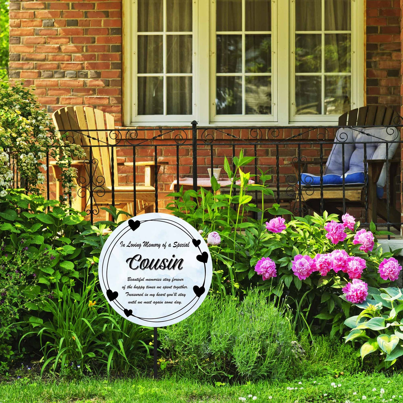 Cousin Memorial Stake - Plaque, Outdoor Grave Marker, Personalised ...