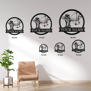 Personalized Archery Sport, Metal Sign Art, Custom Archery Sport Metal ...