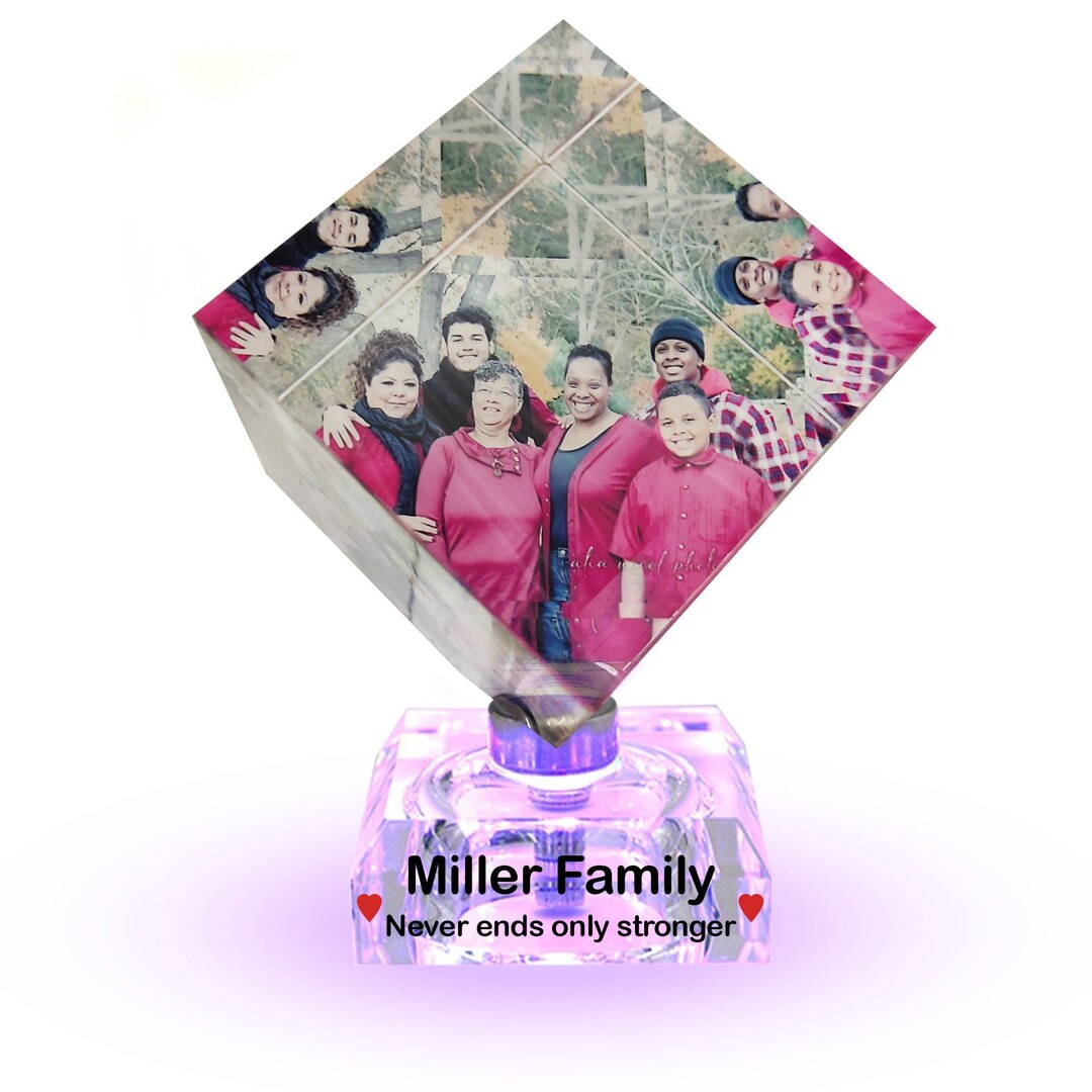 3d Crystal Photo, Crystal Photo Cube, Frames for Photos, Personalize ...