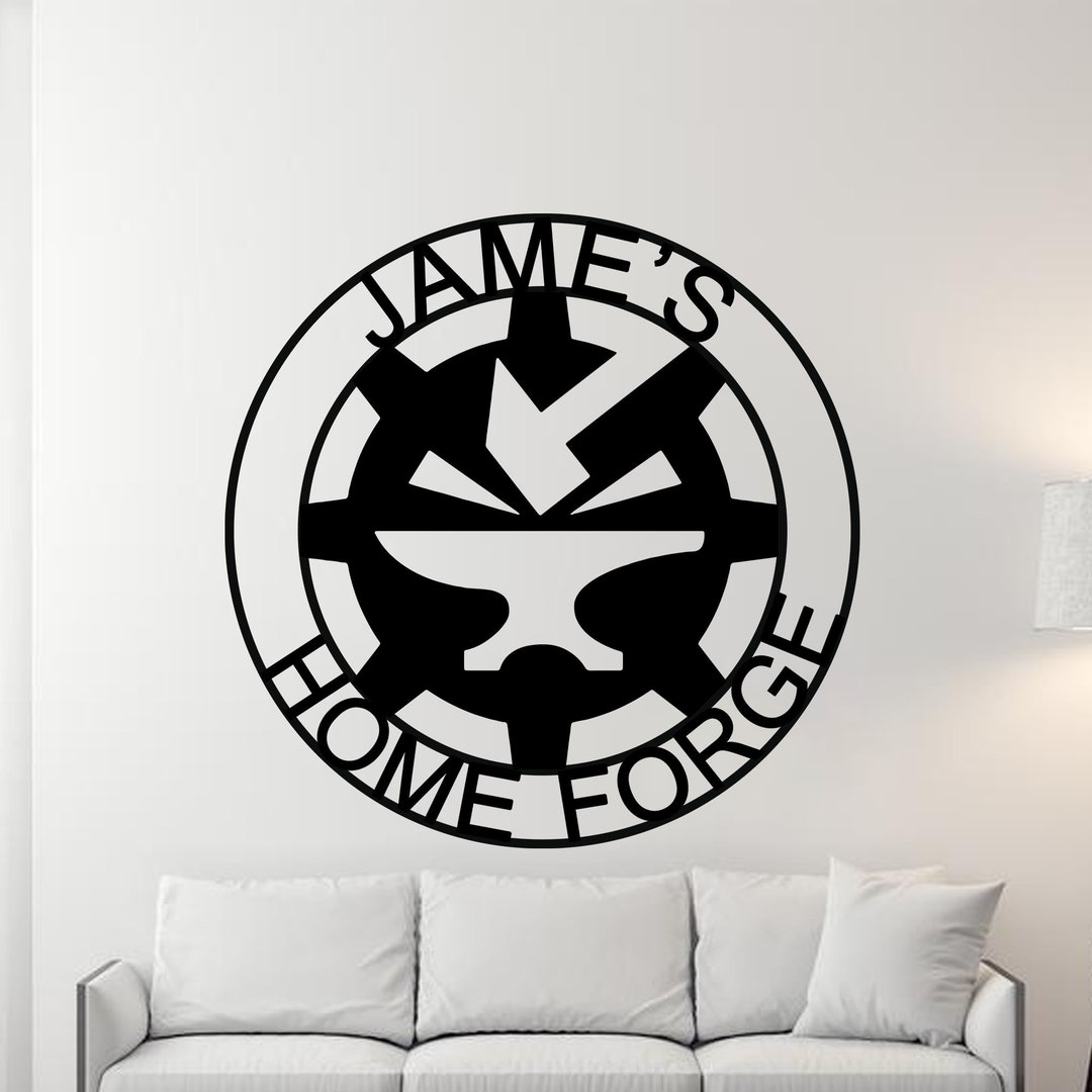 Home Forge Sign, Forge Sign, Blacksmith Sign, Metal Sign, Blade Smith ...