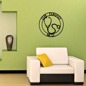 Personalized Doctor Sign, Custom Doctor Metal Sign, Doctor's Office ...